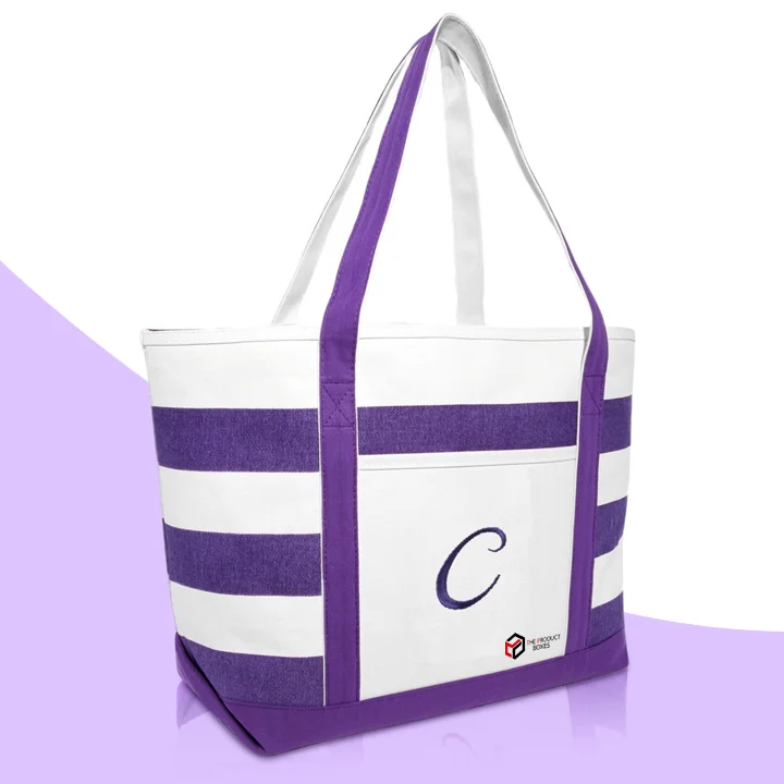 Custom Monogrammed Tote Bags - The Product Boxes